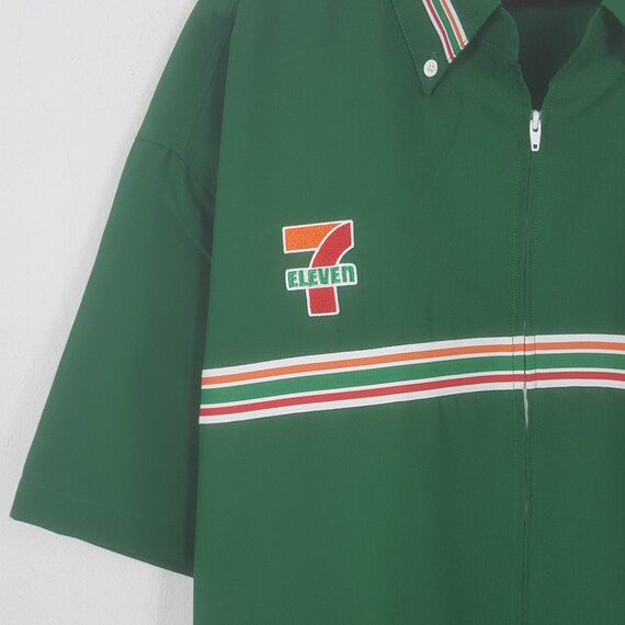 Vintage 7 Eleven Embroidery Logo Uniform Jacket - Gem