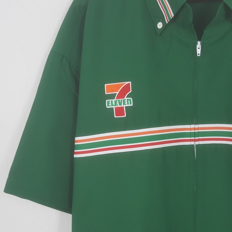 Vintage 7 Eleven Embroidery Logo Uniform Jacket - Etsy