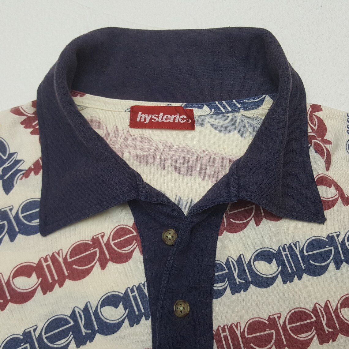 Vintage Hysteric Glamour Japanese Brand Full Print Polos - Etsy