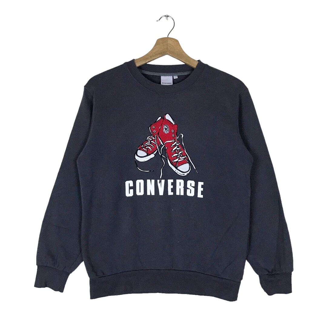 Vintage Converse Shoes Graphic Kids Apparel Pullover Jumper Sweatshirt ...