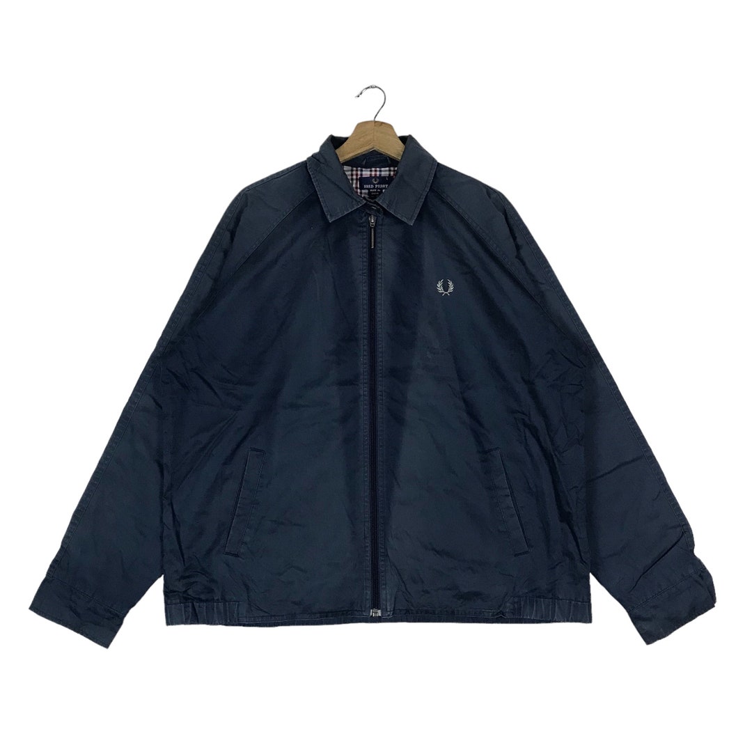 Vintage Fred Perry Full Zipper Collar Plaid Inside Jacket - Etsy