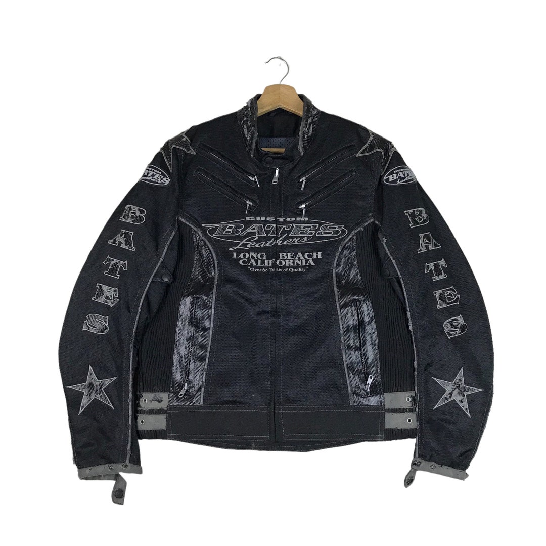 Vintage Custom Bates Leathers Racing Motosports Pullover Jumper Jacket ...