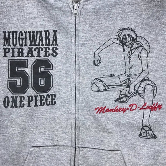 Japanese Brand One Piece Anime Character Full Zipper … - Gem