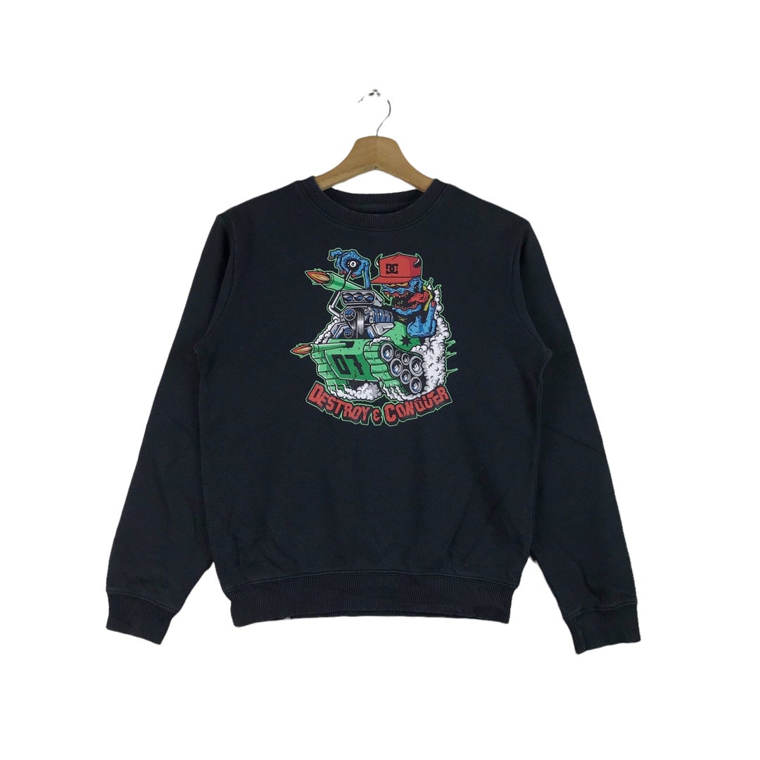 Vintage Droors Clothing DC Shoes Destroy & Conquer Pullover Jumper ...