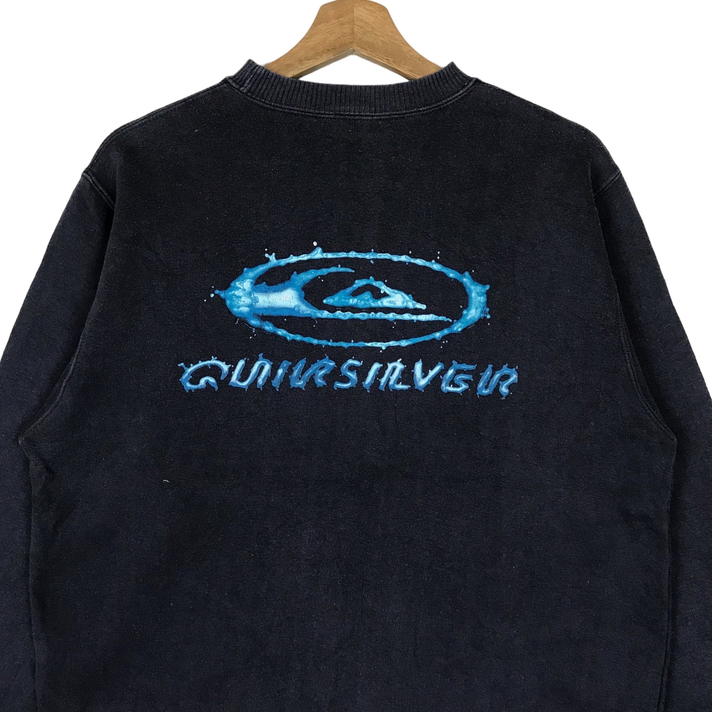 Vintage Quiksilver Front Back Logo Pullover Jumper Sweatshirt - Etsy