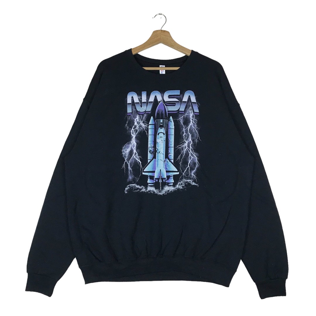 Vintage Jerzees Nasa Rocket Graphic Pullover Jumper Sweatshirt - Etsy