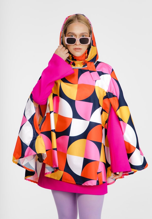 Rain Poncho, Raincoat, Sunshine. Waterproof Jacket, Unisex Poncho ...