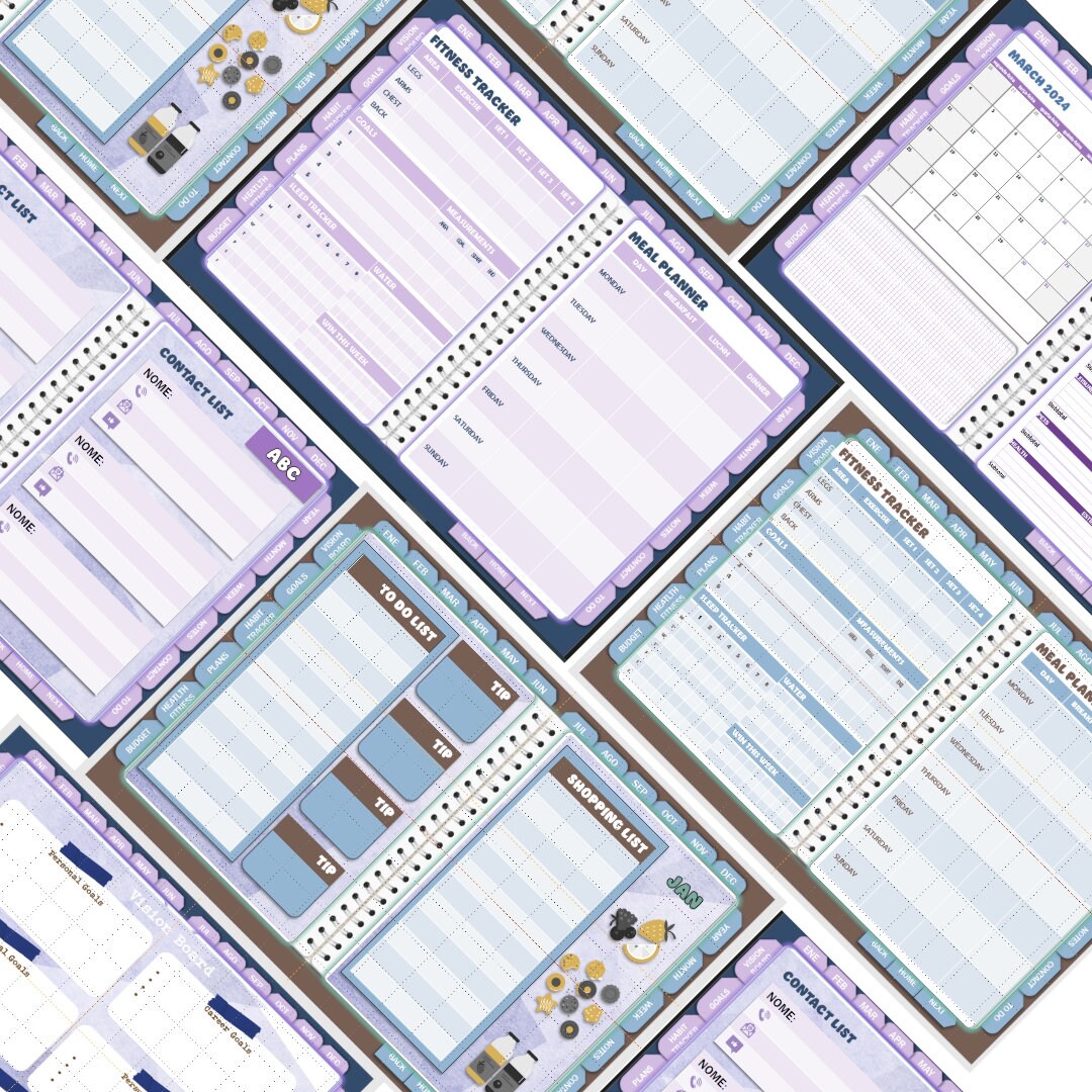 2024 Digital Planner Set for Goodnotes, Ipad, Notability and Xodo ...