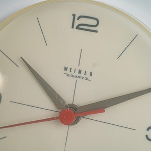 Weimar Vintage Wall Clock Made in Germany in the 1970s - Etsy