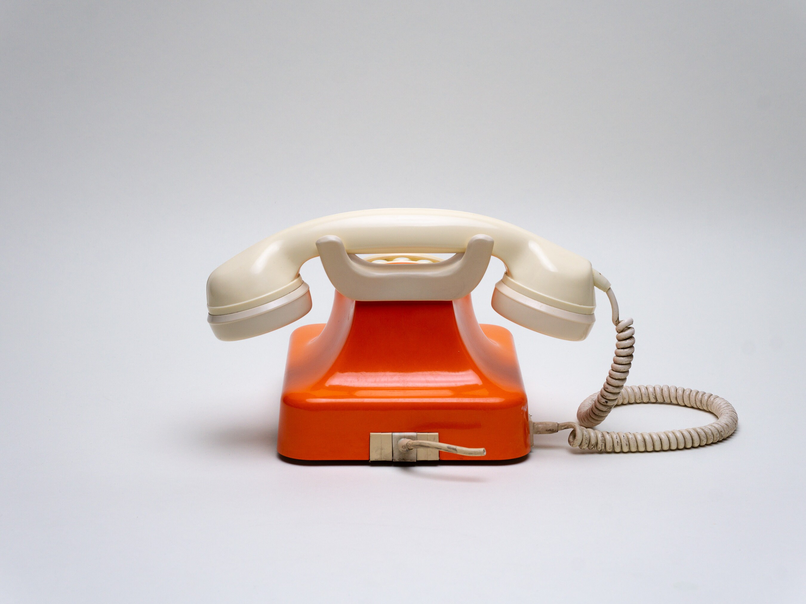 Vintage Landline Phones From the 1960-70's in Colour Blue and Orange ...