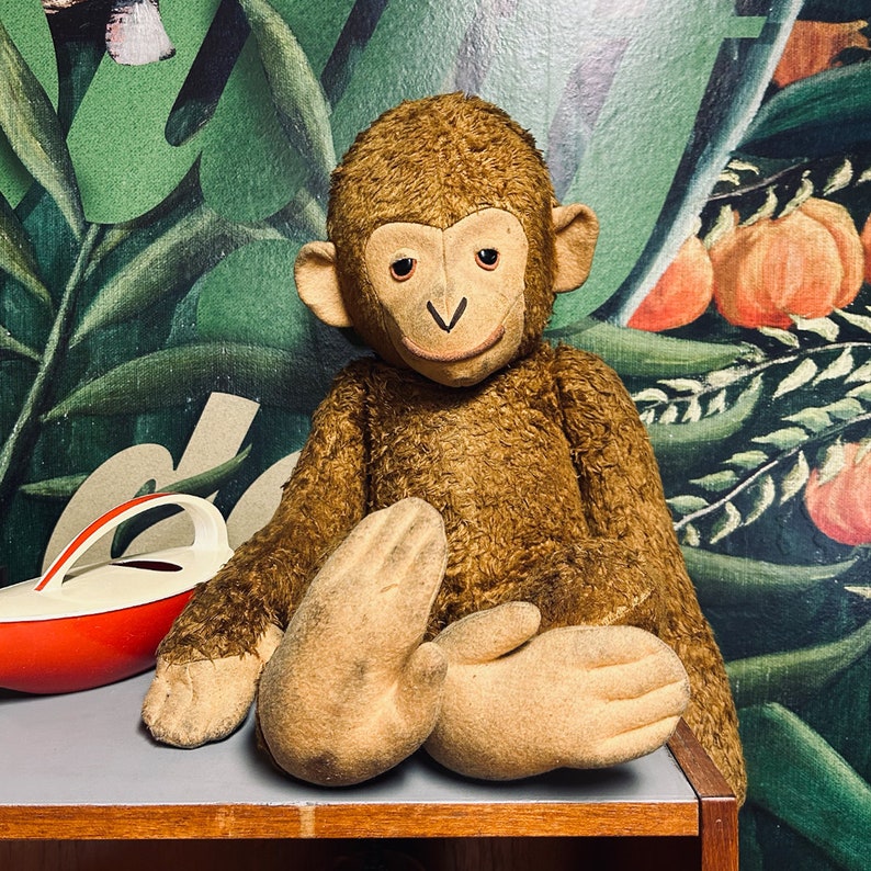 Vintage German Large 60cm Monkey Chimpanzee, Jocko Style, Germany 1950 ...