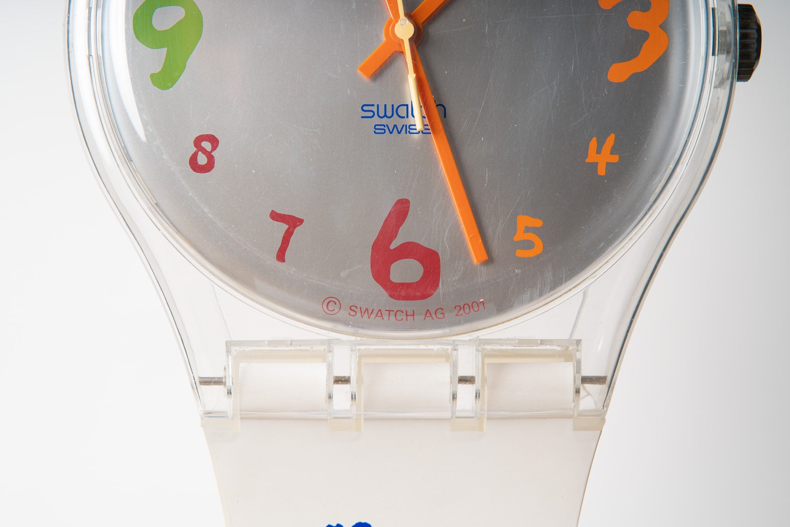 Vintage Original Post Modern Maxi Swatch Wall Clock 2001 - Etsy