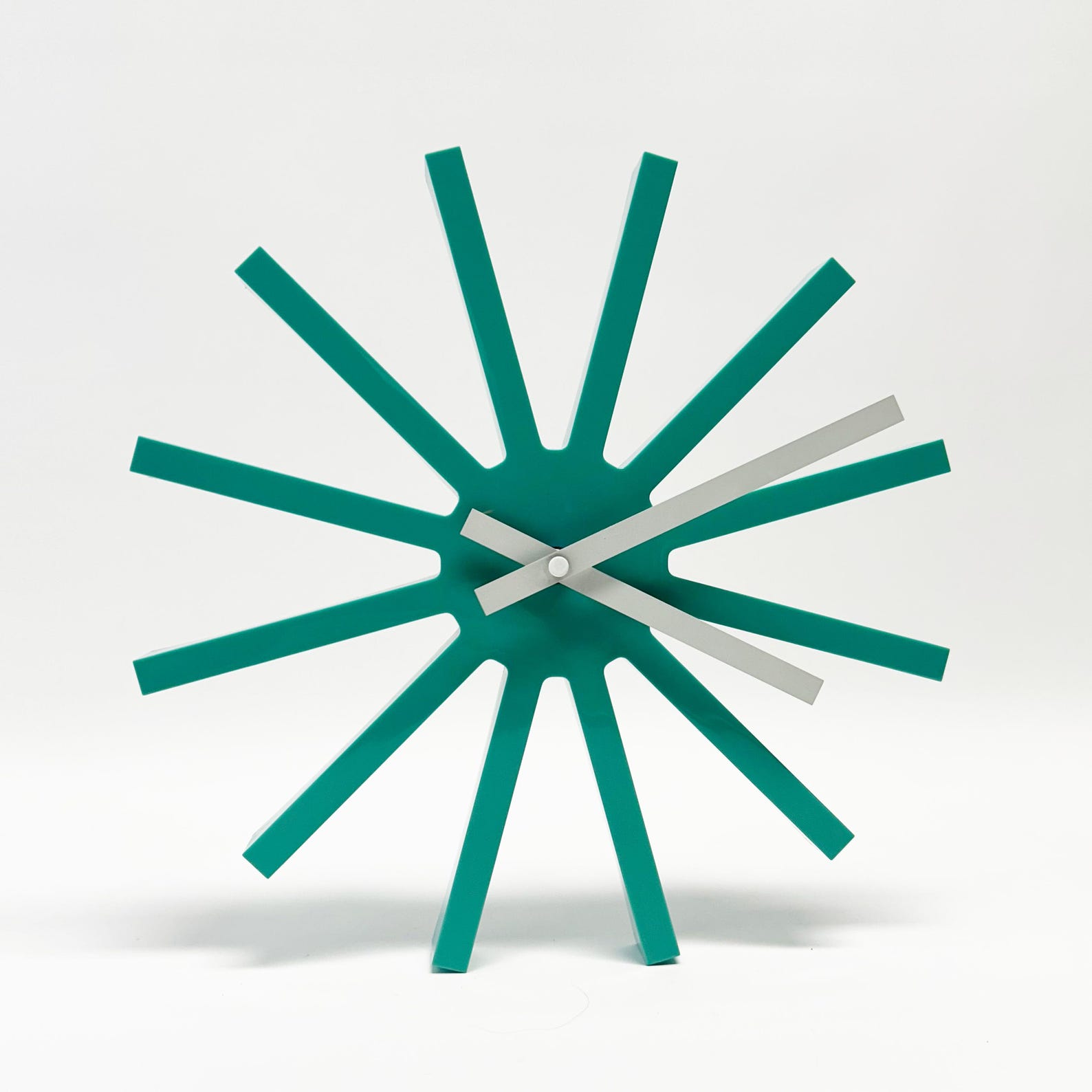 Ikea Vintage Turquoise Plastic Wall Clock, 1990s, Minimalist Space Age ...
