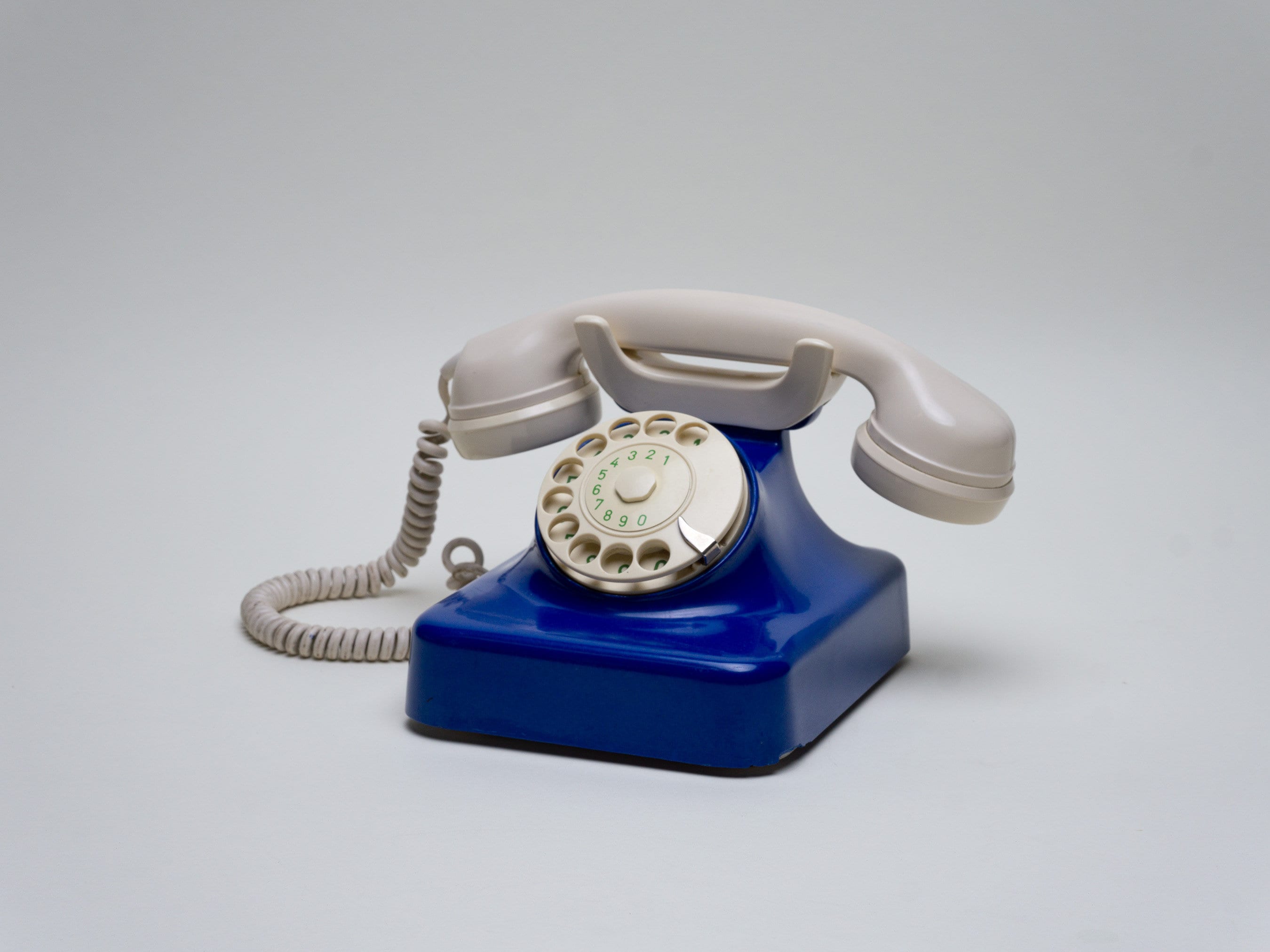 Vintage Landline Phones From the 1960-70's in Colour Blue and Orange ...