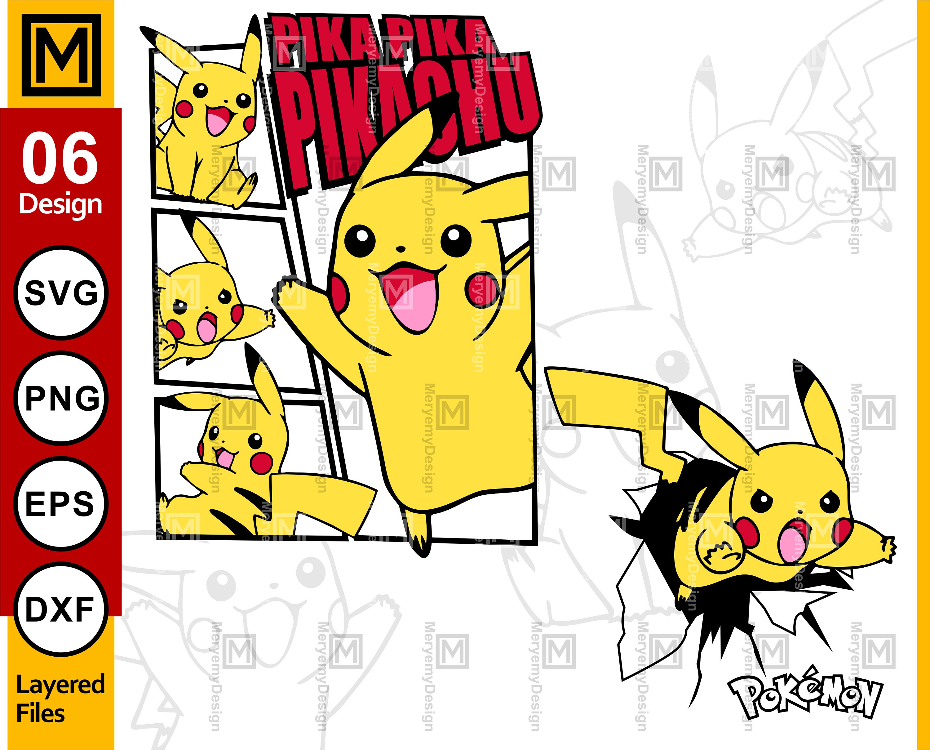 Pikachu SVG Bundle Pokemon SVG Pokemon SVG Bundle Pokemon | Etsy