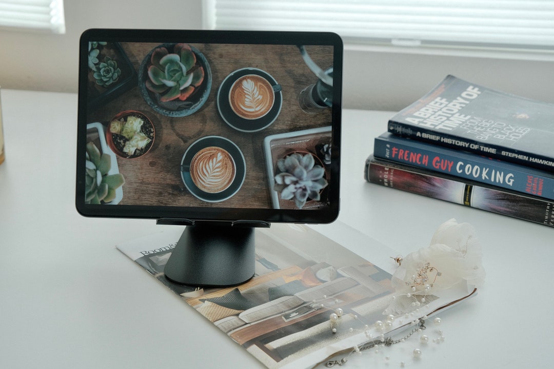 Tablet Stand Adjustable, Lamicall Tablet Stand : Desktop Stand Holder ...