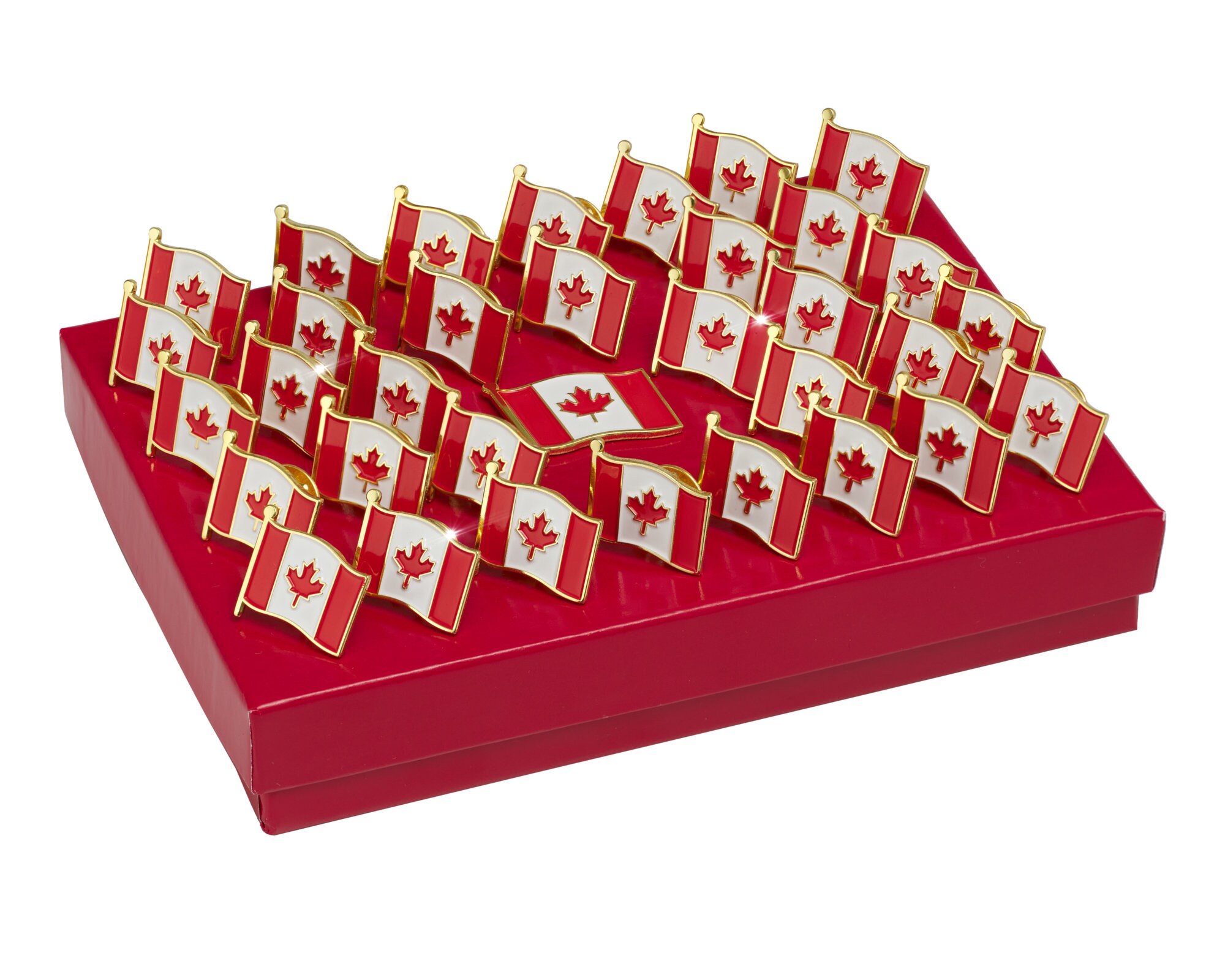 35PCS Canada Flag Pin Canadian National Flag Lapel Pins Patriotic ...