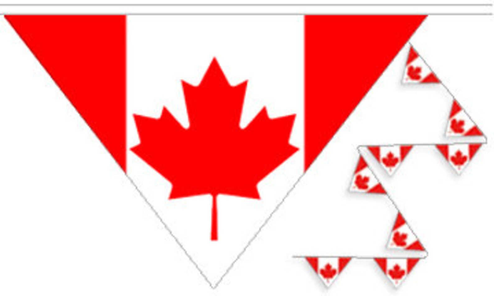 Canada Flag String Banner 1500 Cm. 50ft 25 Canada Bunting Banner Flags ...