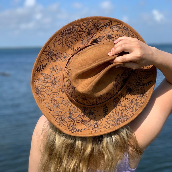 Hand Burned Cowgirl Hat - Etsy