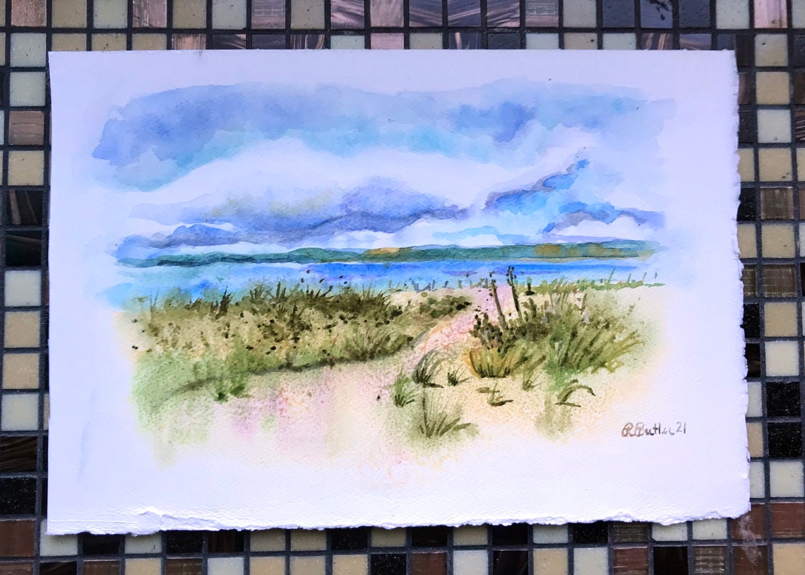 Watercolor Print Lake Michigan Painting Michigan Art Best | Etsy