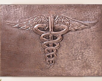 Caduceus Metal Wall Art - Etsy