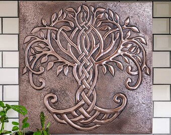 Copper Tree of Life Backsplash - Etsy