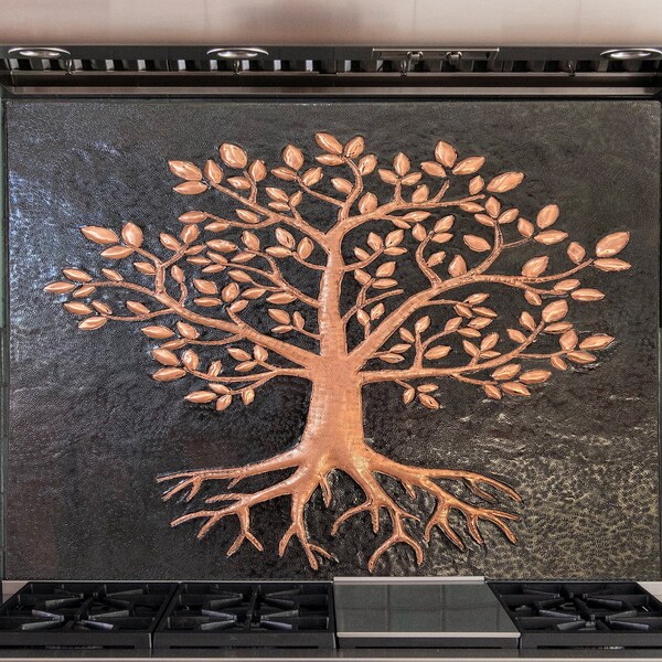 Copper Tree of Life Backsplash - Etsy