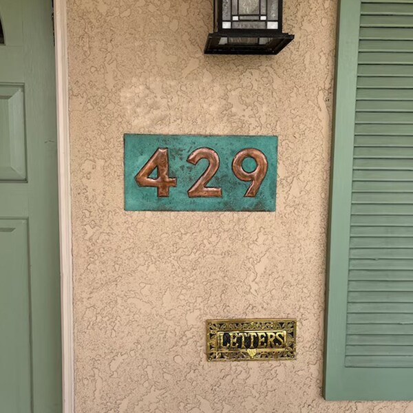 Copper House Number - Etsy