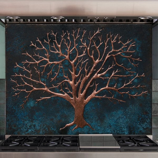 Tree of Life Copper Backsplash - Etsy