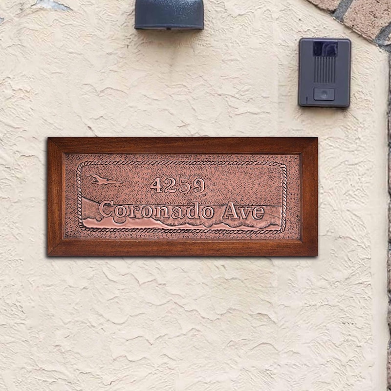 Wooden Address Sign - Etsy