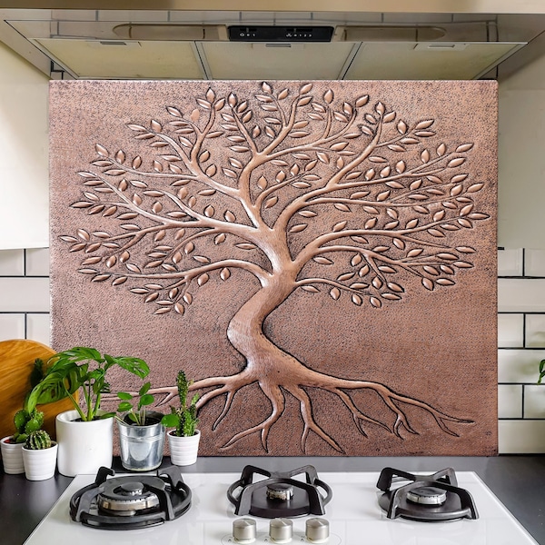 Copper Backsplash Tree of Life - Etsy