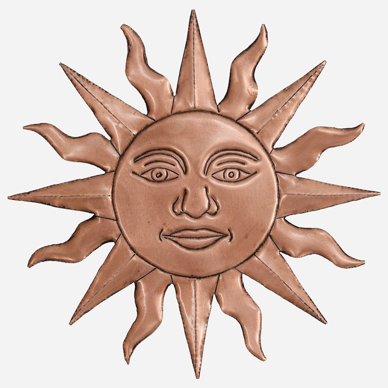 Copper Sun Wall Art - Etsy
