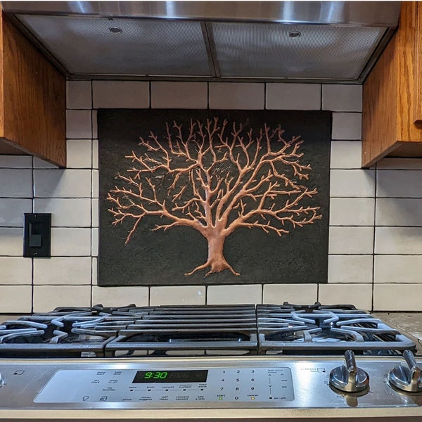 Copper Tree of Life Backsplash - Etsy