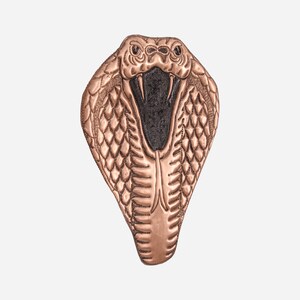 Hand-hammered Copper Cobra Snake Head Wall Decor - Etsy