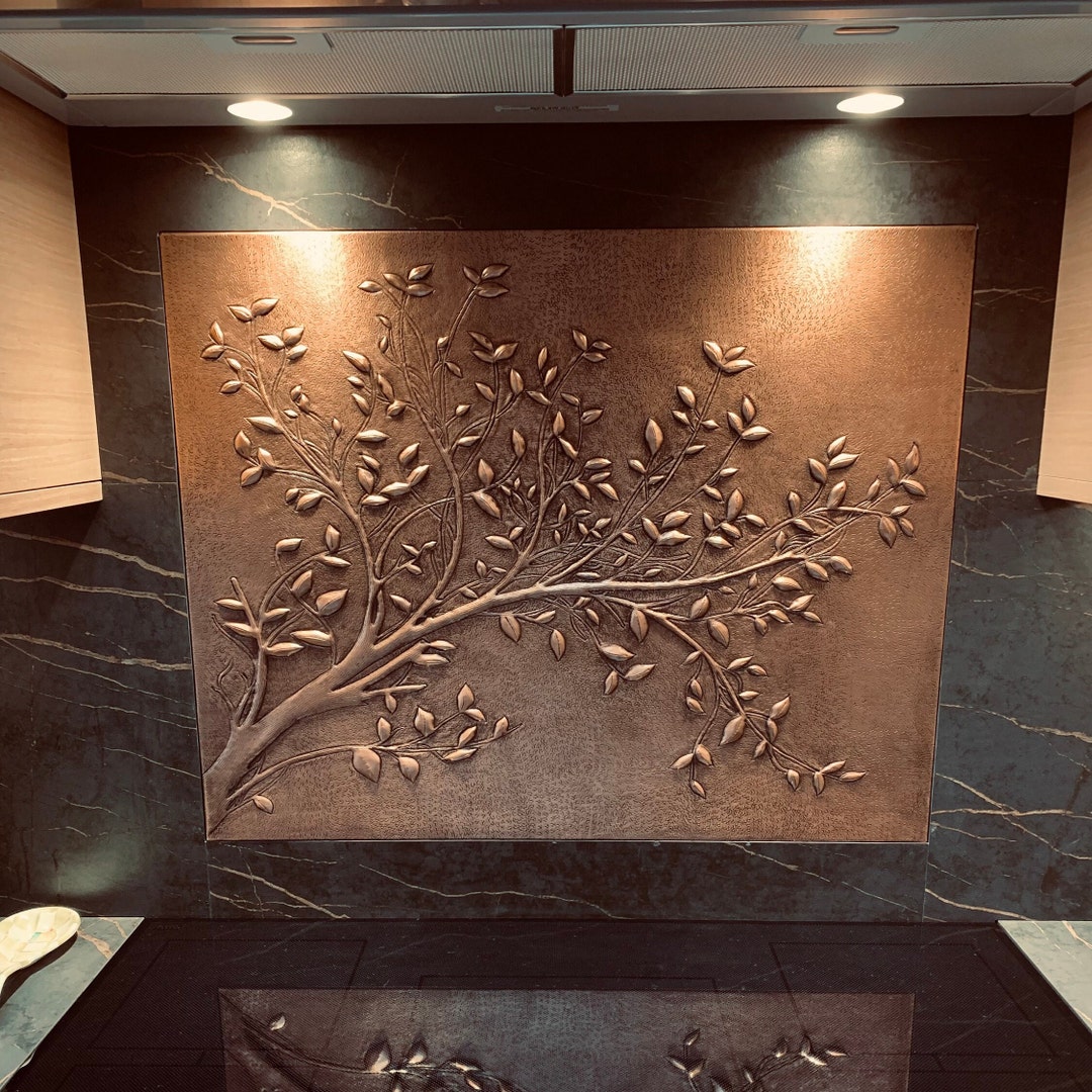 Handmade Copper Tree Branch Kitchen Backsplash Tile - Etsy