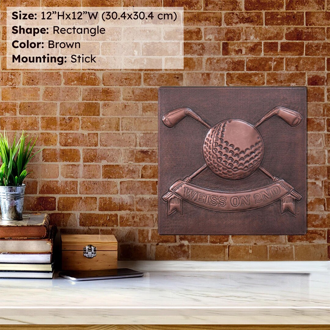 Copper Golfer Award Plaque, Custom Golf Tournament Trophy, Copper Award ...