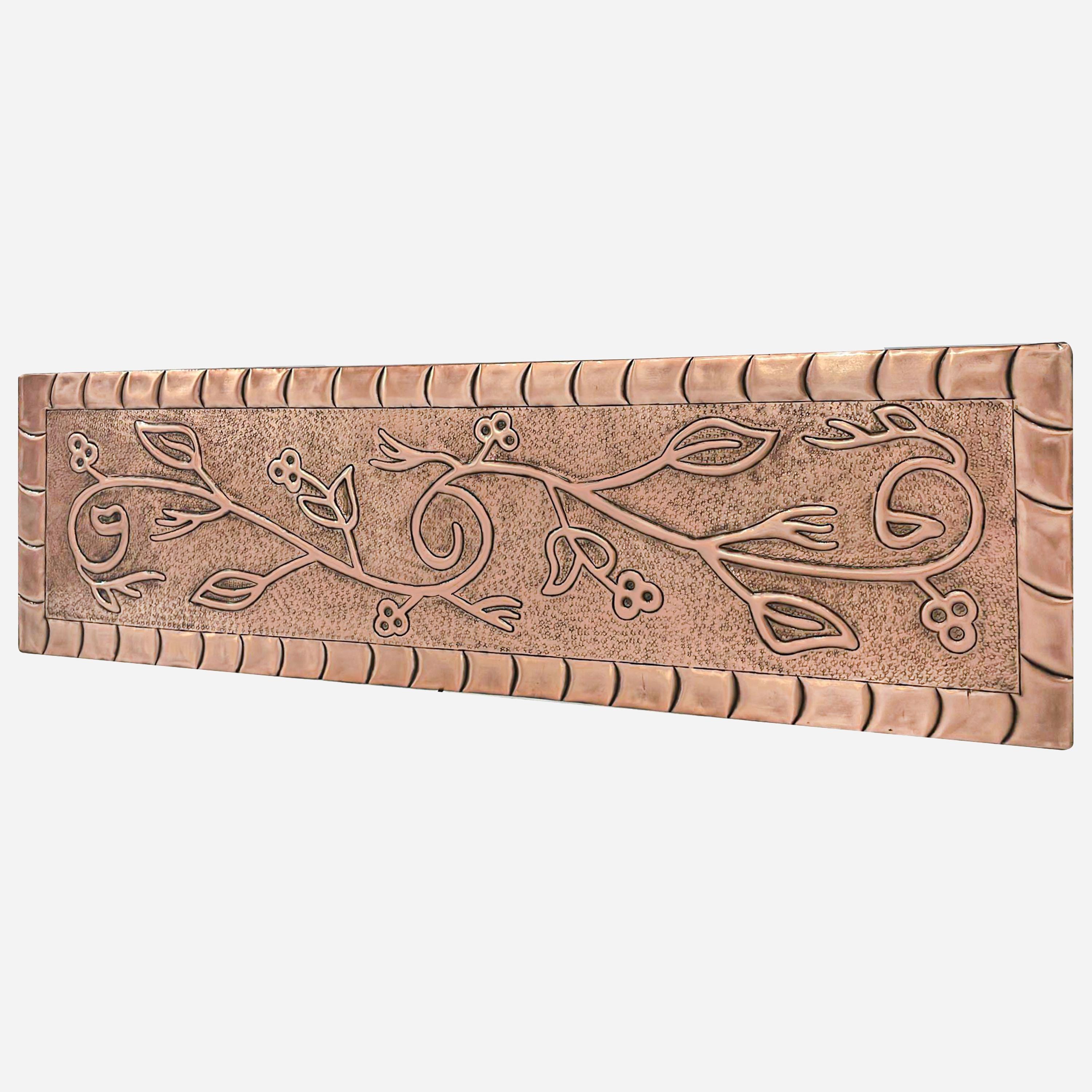 Handmade Embossed Copper Kick Plate: Kitchen Island & Peninsula Panel ...