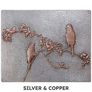 Couple Birds Backsplash Tile Above Oven, Love Birds Backsplash Decor ...