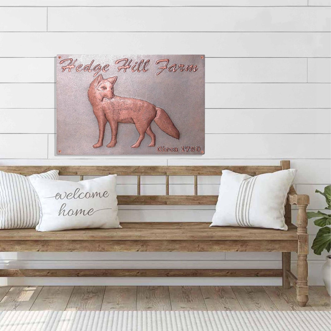 Custom Farm Plaque Sign, Personalized Farmhouse Sign, Handmade Farm ...