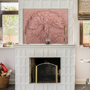 Tree of Wisdom Copper Mural for Kitchen Backsplash, Indoor & Outdoor ...