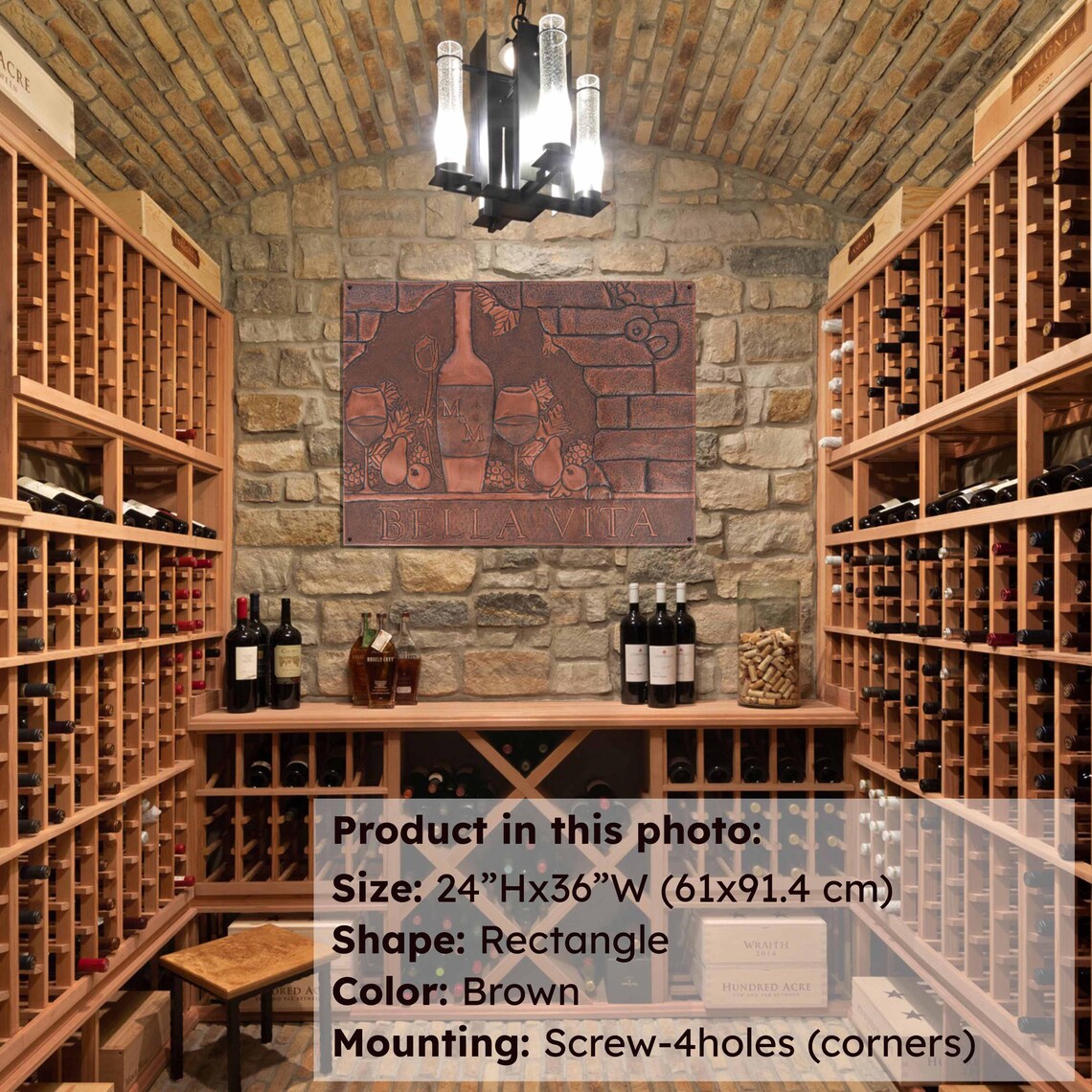 Custom Copper Wine Cellar Sign: Handmade Vineyard Plaque - Etsy