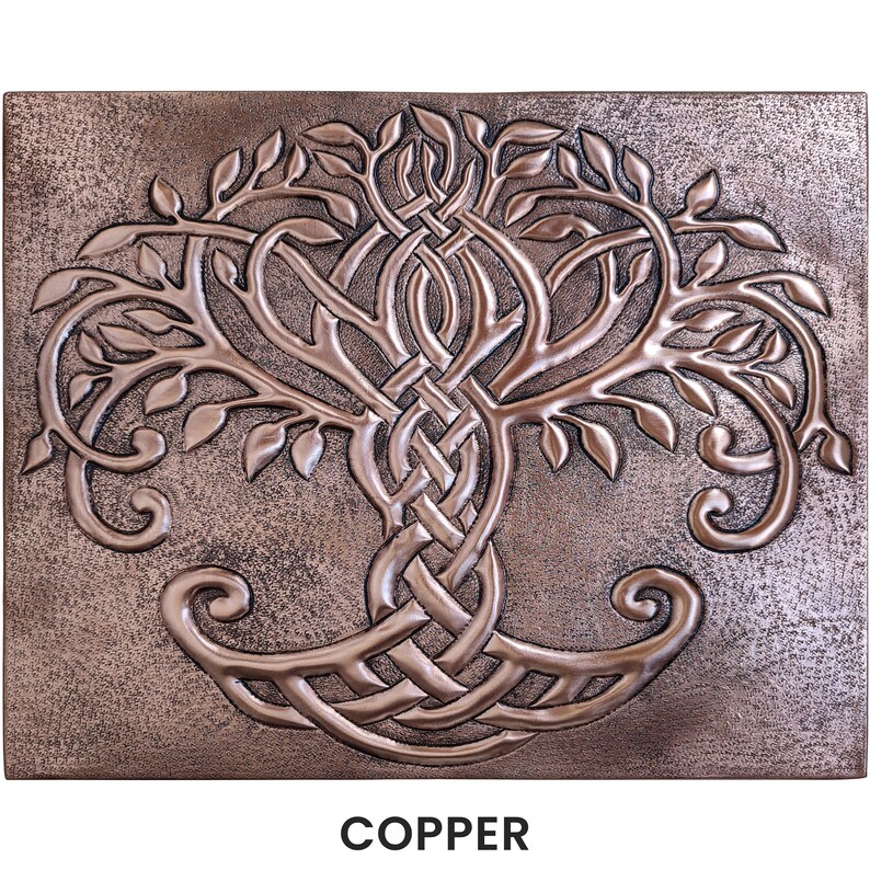 Handmade Tree of Life Copper Tile/ Personalized Copper Kitchen - Etsy