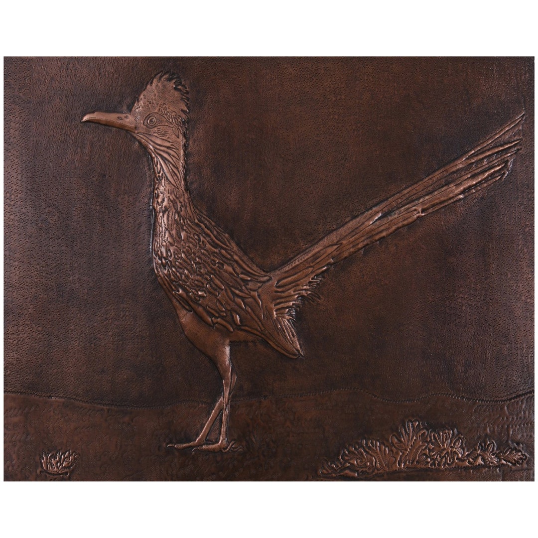 Roadrunner Wall Art, Farmhouse Wall Art, Greater Roadrunner Copper ...