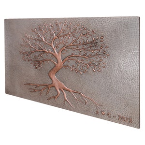 Tree of Life With Roots Wall Art Copper Home Decor Handmade - Etsy