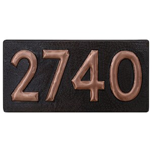 Handmade Copper House Number Plaque - Custom Metal Address Sign - Etsy