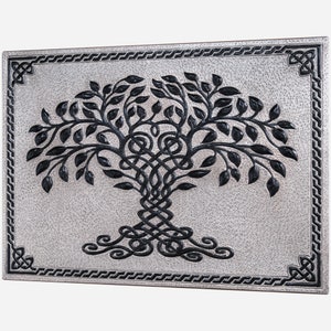 Kitchen Backsplash Tile 18x24 Gray&black Celtic Tree of Life - Etsy