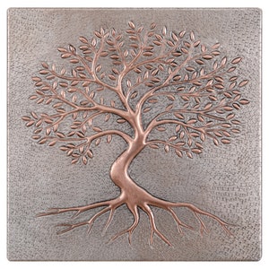 Tree of Life With Roots Wall Art Copper Home Decor Handmade - Etsy