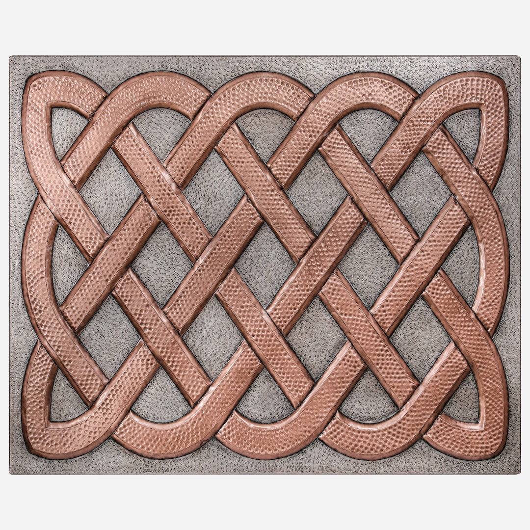 Copper Backsplash Panel celtic Sailors Knot, Gray&copper Color - Etsy