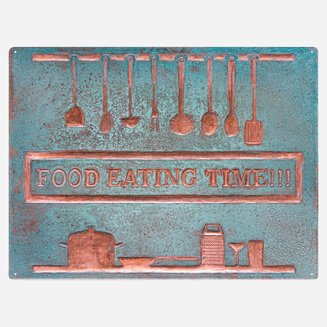 Customized Copper Kitchen Backsplash Art Decor, Personalized Kitchen ...