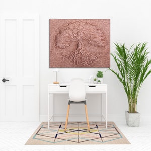 Tree of Wisdom Copper Mural for Kitchen Backsplash, Indoor & Outdoor ...